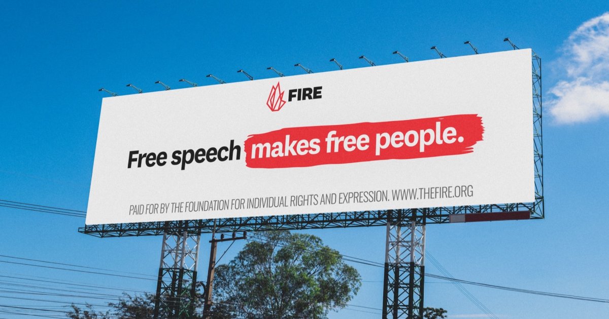 Free speech makes people free. We must defend all speech without apology | The Foundation for ...